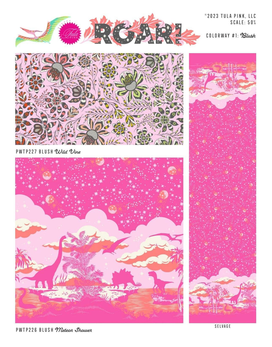 Tula Pink - Roar - Wild Vine - Blush – Phoenix Fabrics